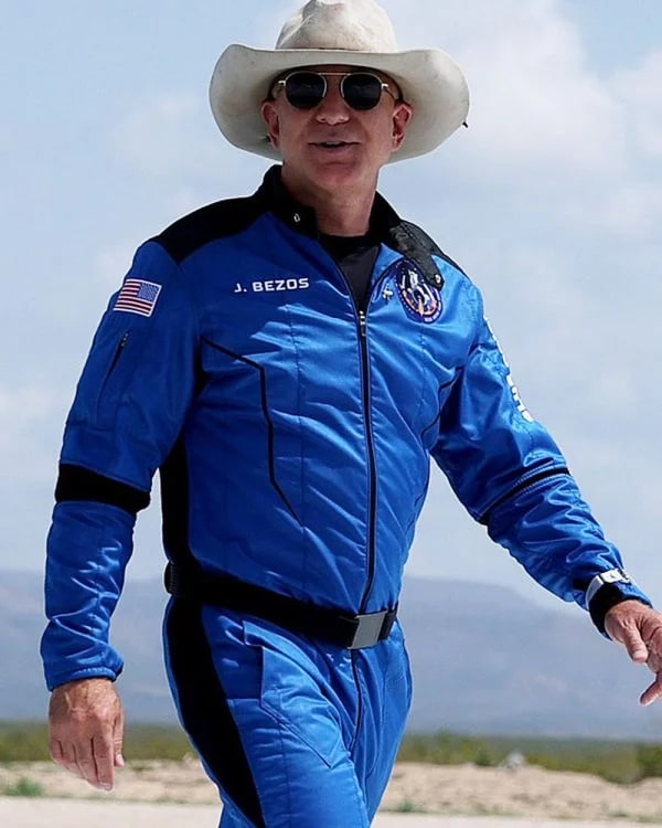 Jeff Bezos Blue Origin Space Jumpsuit Style